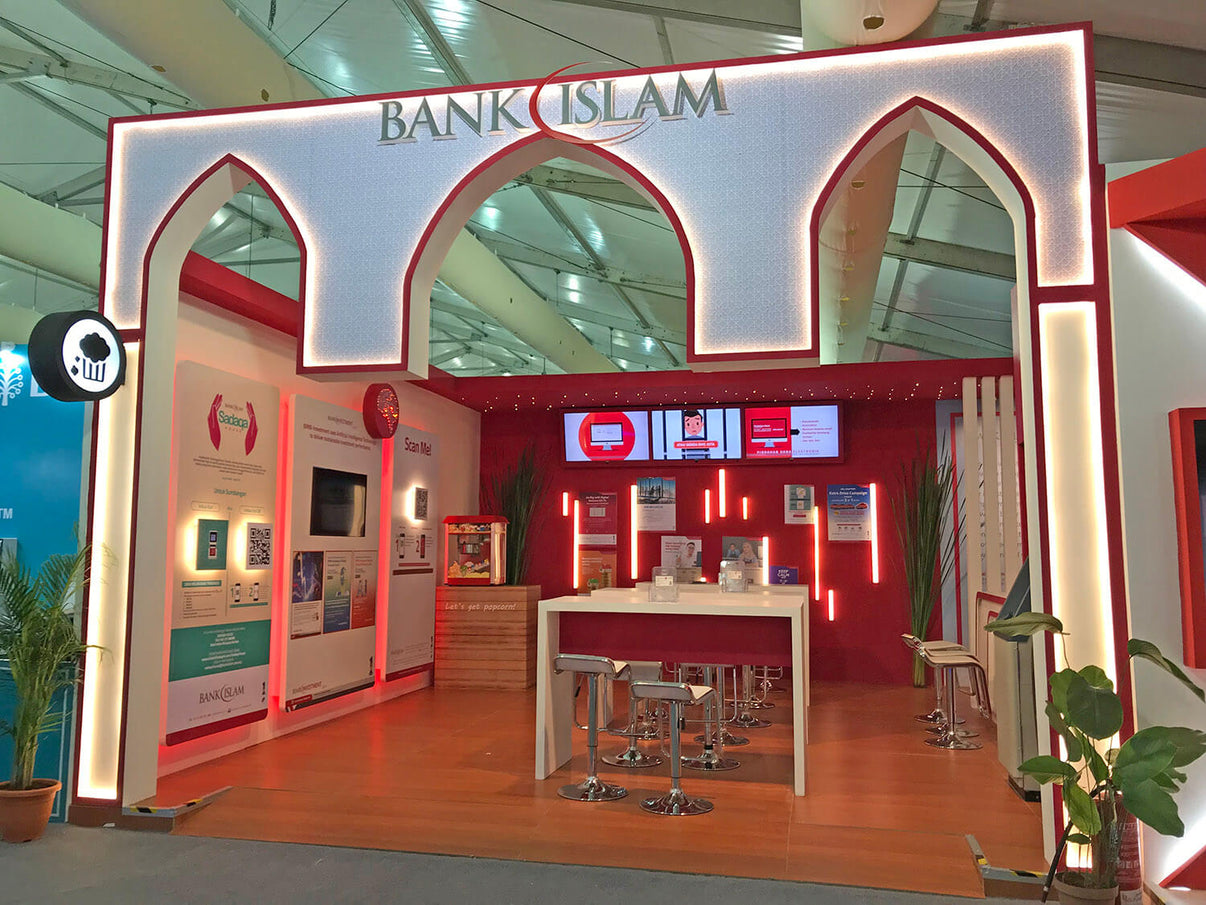 Bank Islam Booth Design | Booth Contractor – Exhireno Sdn Bhd ...